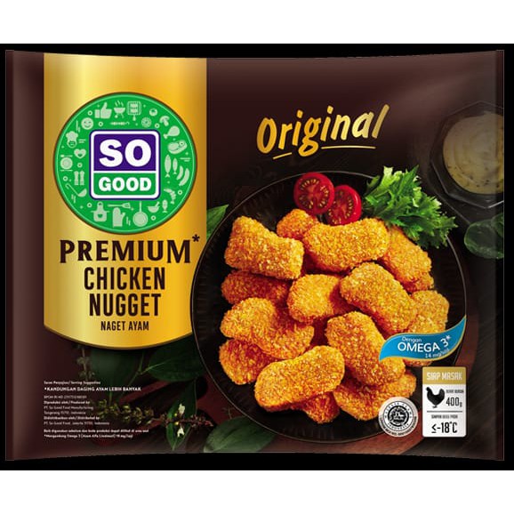 Jual CHICKEN NUGGET PREMIUM SO GOOD 400GR DAGING AYAM OLAHAN NUGET HALAL | Shopee Indonesia
