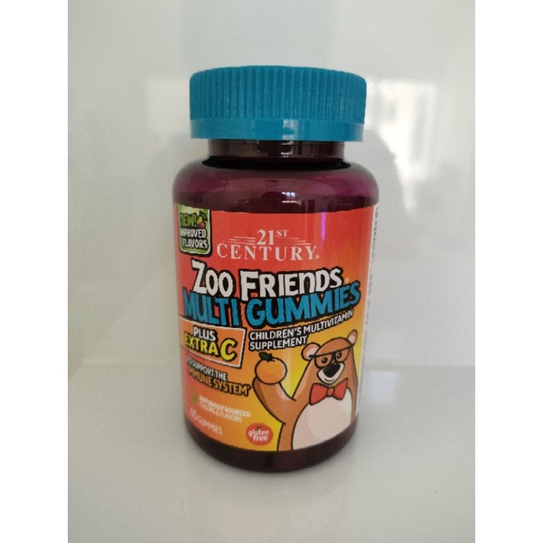 Jual 21st century zoo friends multi gummies vitamin anak | Shopee Indonesia