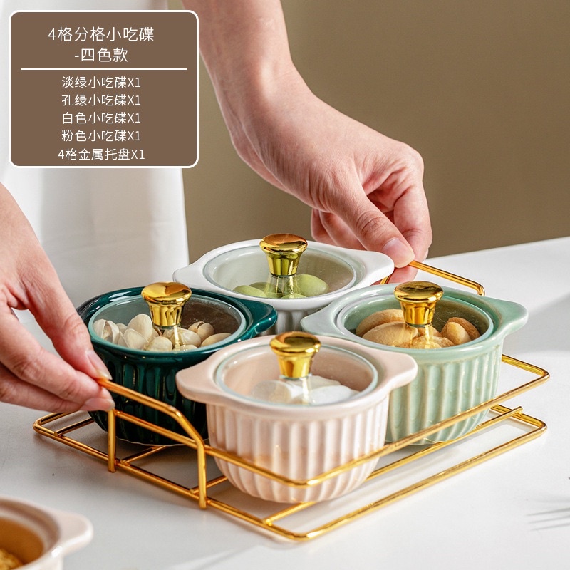 Jual Tempat cemilan Keramik Tempat bumbu dapur keramik Snack Tray ...