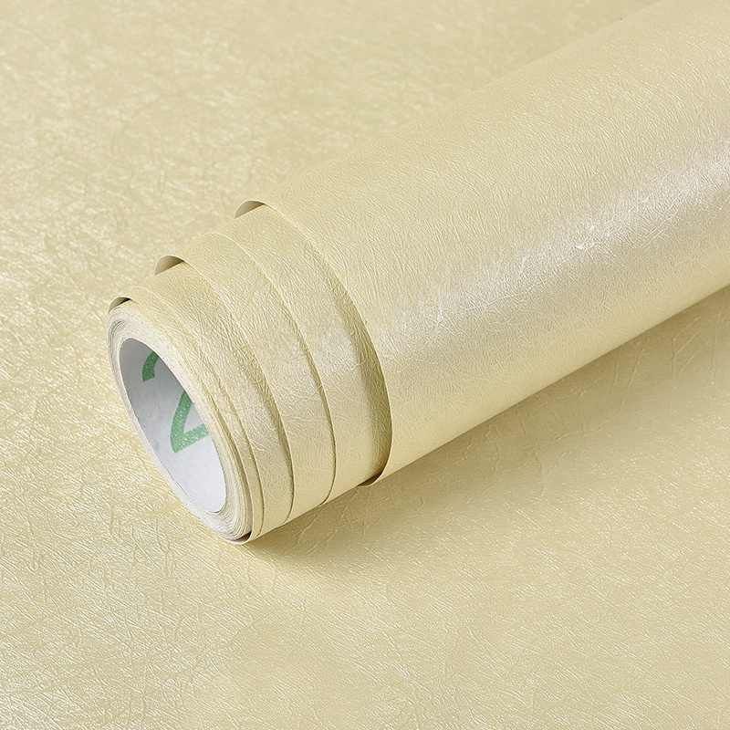 Jual Wallpaper Sticker Dinding Polos Krem Abstrak Mewah Kekinian ...