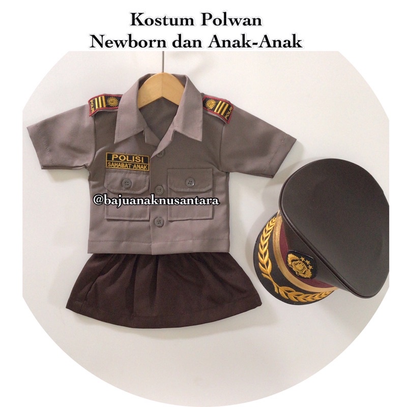 Jual KOSTUM FOTO POLISI WANITA BAYI NEW BORN DAN ANAK-ANAK / KOSTUM ...