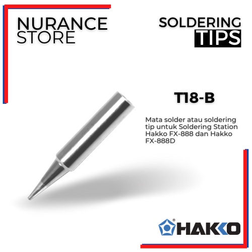 Jual Mata Solder Hakko T18-B (Mata Solder Hakko FX-888 & FX-888D) | Shopee Indonesia
