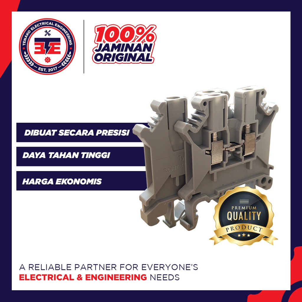 Jual Terminal Block Universal UK6N / UK-6N | Shopee Indonesia