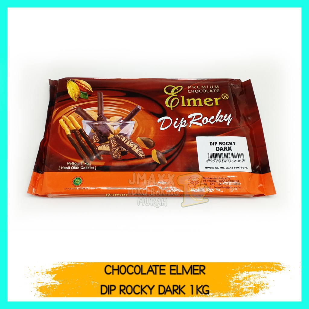 Jual ELMER DIP ROCKY CHOCOLATE 1 KG | Shopee Indonesia