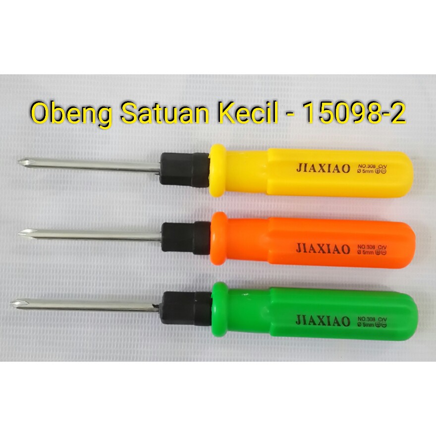 Jual TOOL OBENG 2 IN 1 KECIL JIA XIAO 15098-2/ OBENG SATUAN KEMBANG ...