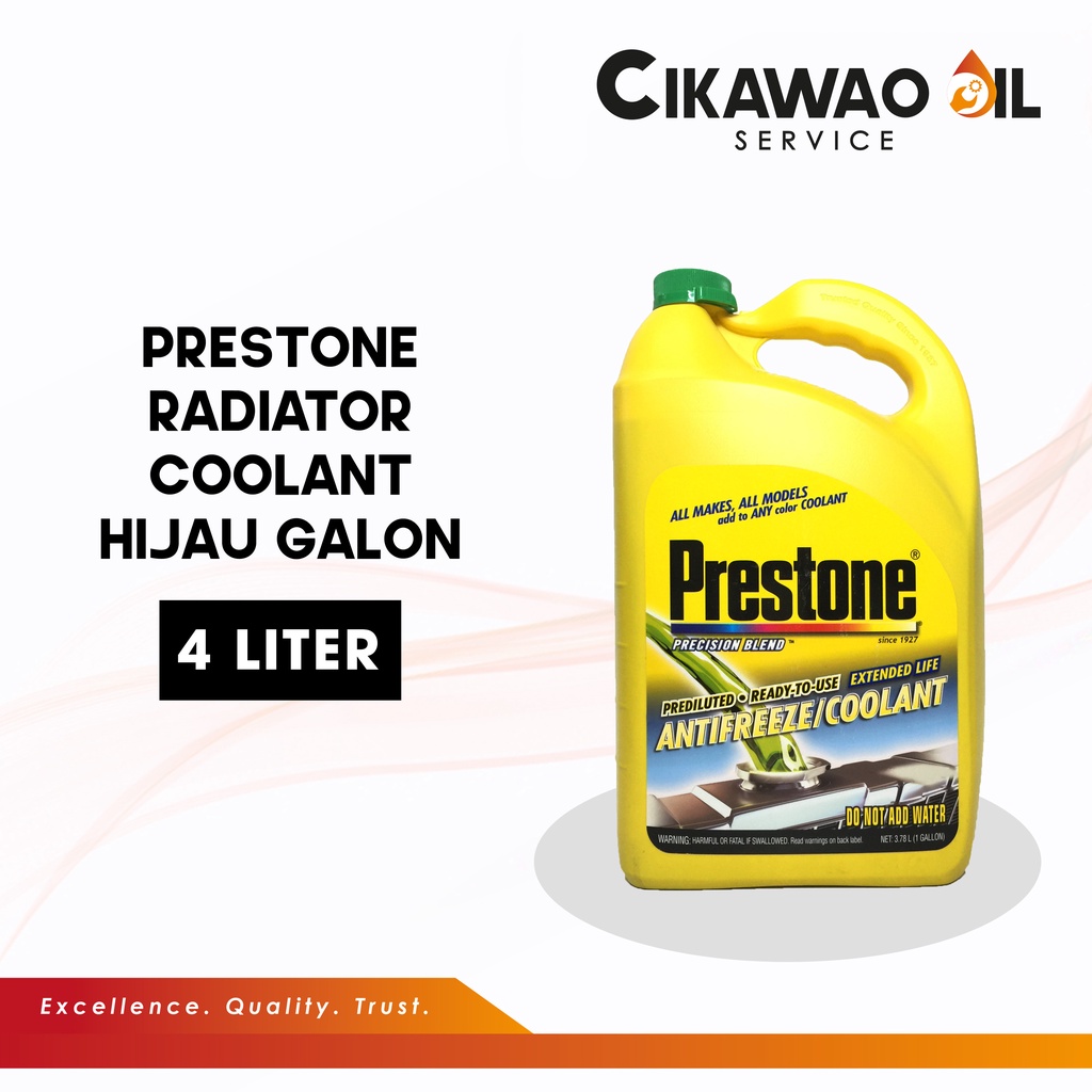 Jual Prestone Radiator Coolant (Hijau) Galon Kuning 4L | Shopee Indonesia