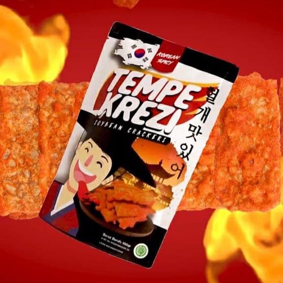 Jual Keripik Tempe Crispy KREZI Tempe Kemasan 100 gram dengan 5 Varian ...