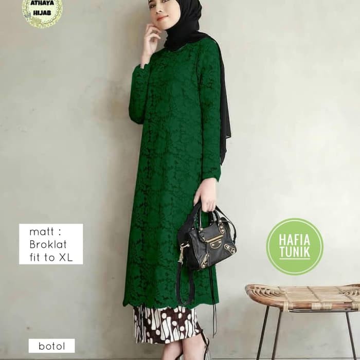 Jual ATASAN KEBAYA BROKAT KURUNG KINANTI IJO BOTOL / FANTA | Shopee ...