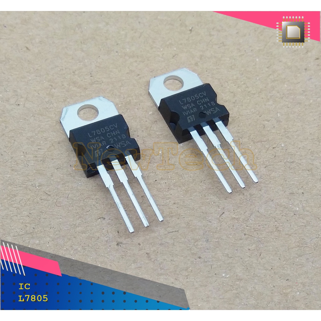 Jual IC Regulator 7805 L7805 LM7805 AN7805 LM340T5 Stabilizer 5V 5 Volt | Shopee Indonesia