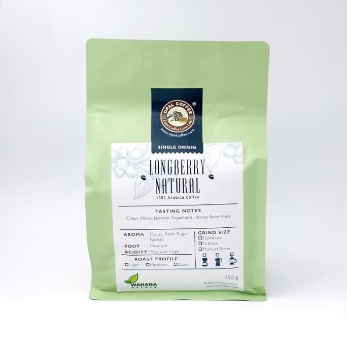 Jual Opal Coffee - Longberry Natural Arabica Roasted Beans 250g ...