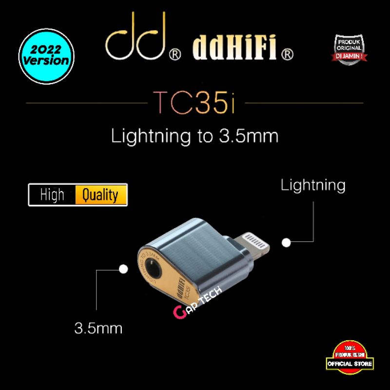 Jual DD DDHIFI / DD HIFI TC35i / TC 35i 2022 Version Lightning to 3.5mm ...
