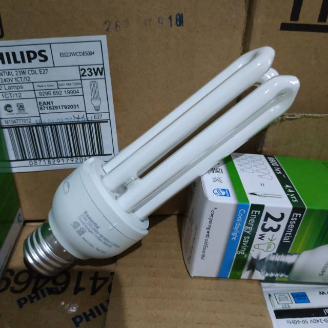 Jual Lampu Philips Essential original 23 Watt 23Watt 23 W 23W putih ...