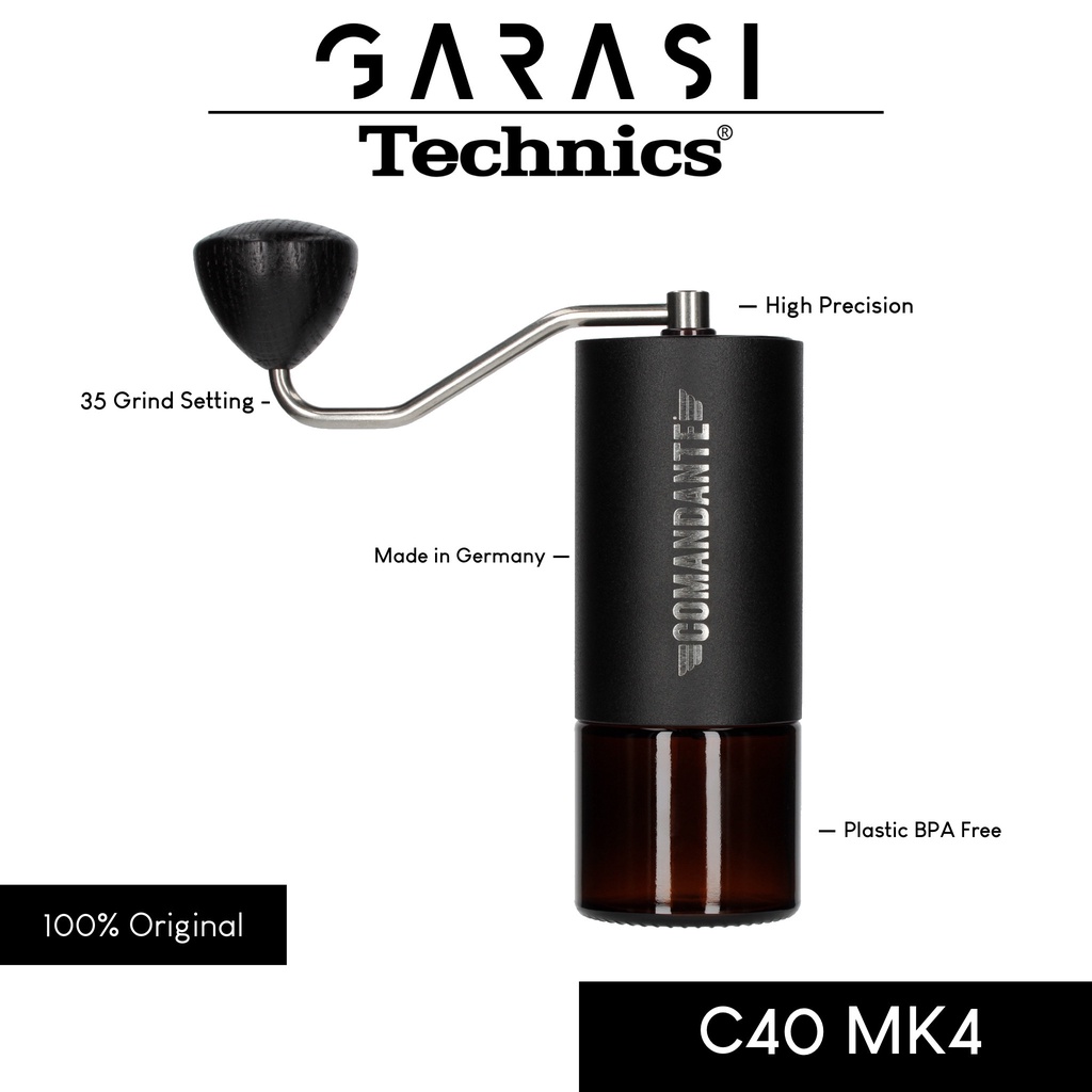 Jual Commandante C40 MK4 Nitro Blade Coffee Grinder Black Original | Shopee Indonesia