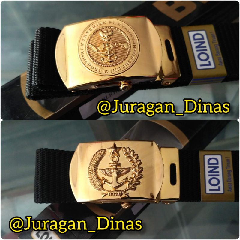 Jual Sabuk PDH TNI AD/AL/Ikat Pinggang KEMHAN Loind Original Slorok Rol | Shopee Indonesia