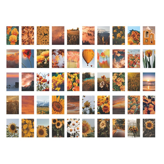 Jual Stiker Aesthetic Motif Pemandangan - Sticker Motif Isi 50 Lembar ...