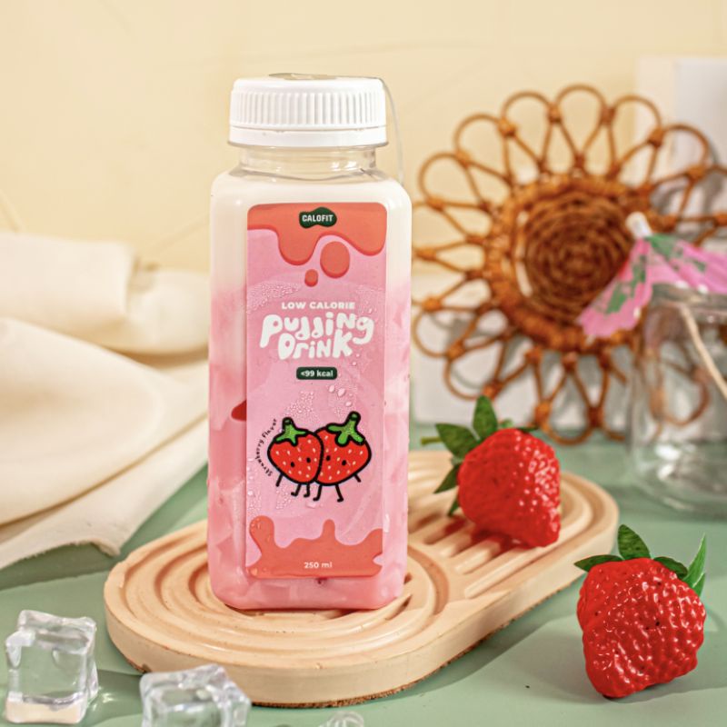 Jual Pudding Drink - Strawberry Milk | Minuman manis rendah kalori ...