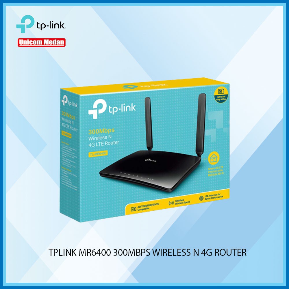Jual TPLINK TL-MR6400 WIRELESS N 4G ROUTER WITH SLOT SIM CARD | Shopee ...