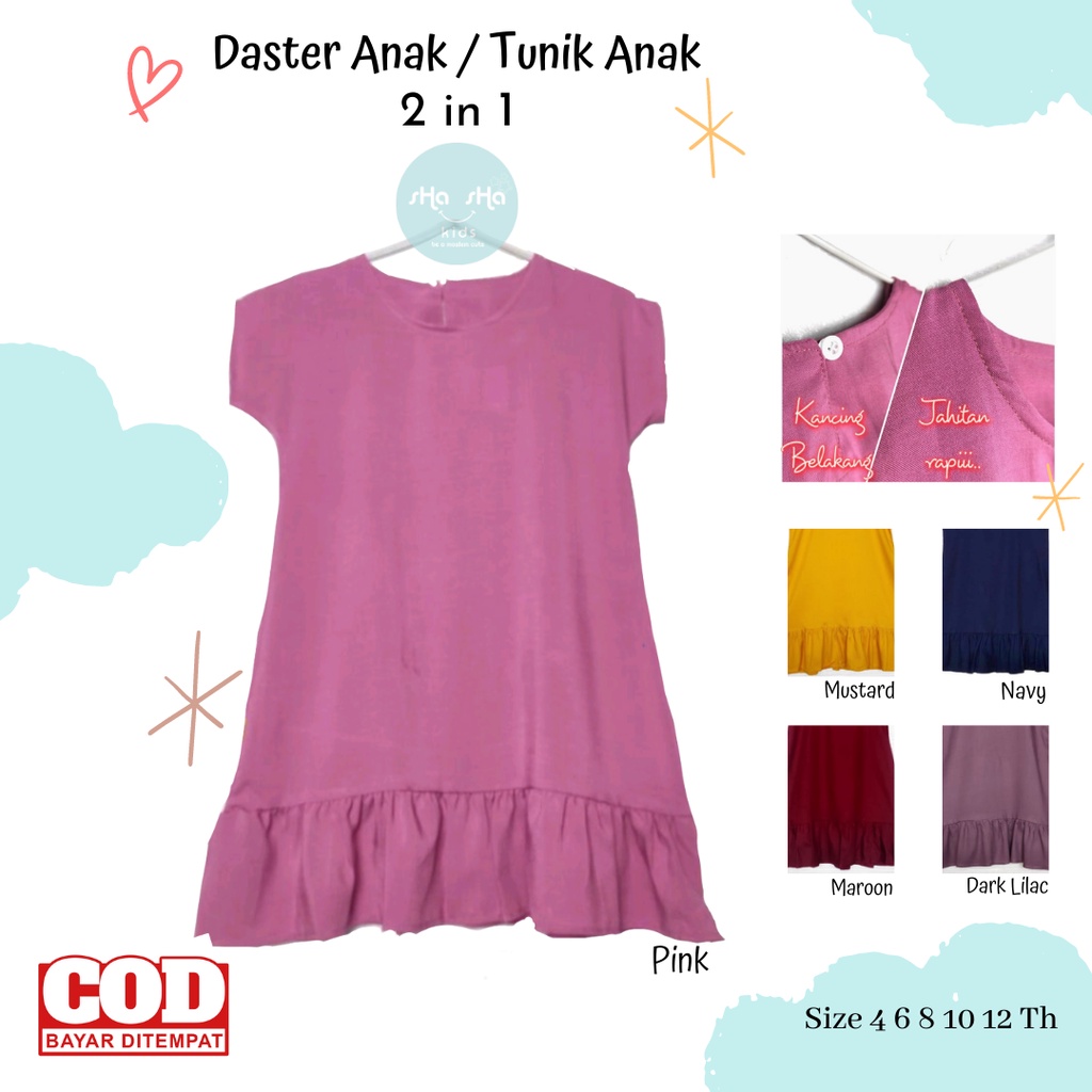 Jual Daster Anak Sultan Shashakids 1 - 12 tahun (BTA_S) | Shopee Indonesia