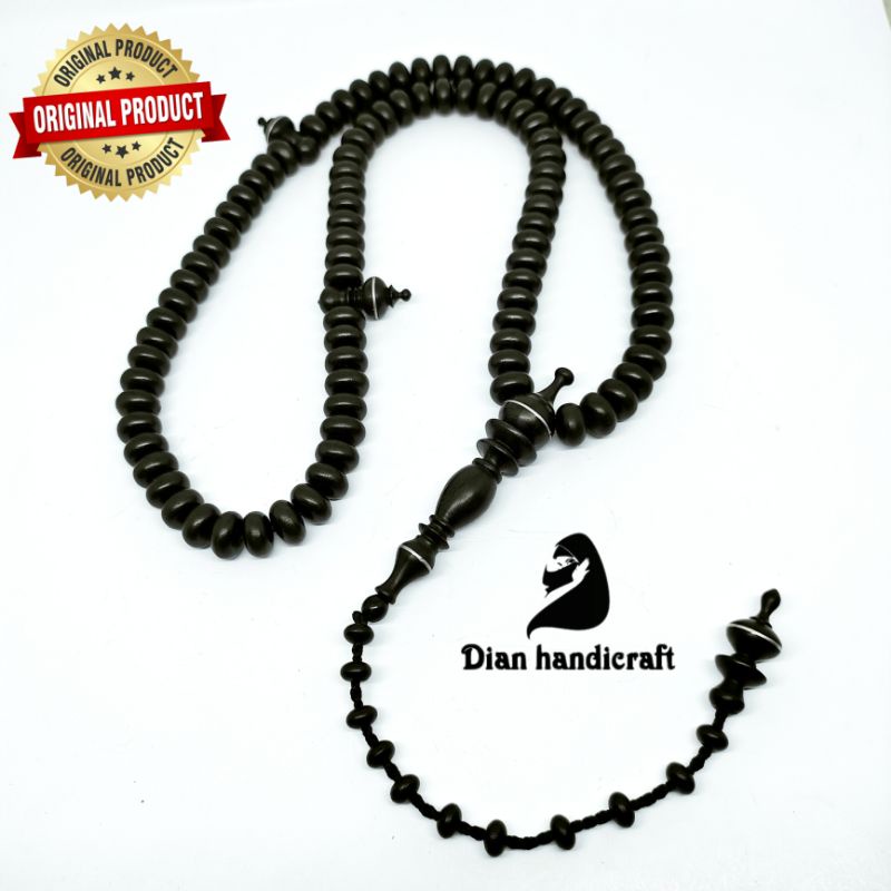 Jual Tasbih kelor hitam pipih dan Tabung super 7mm x 12mm | Shopee ...