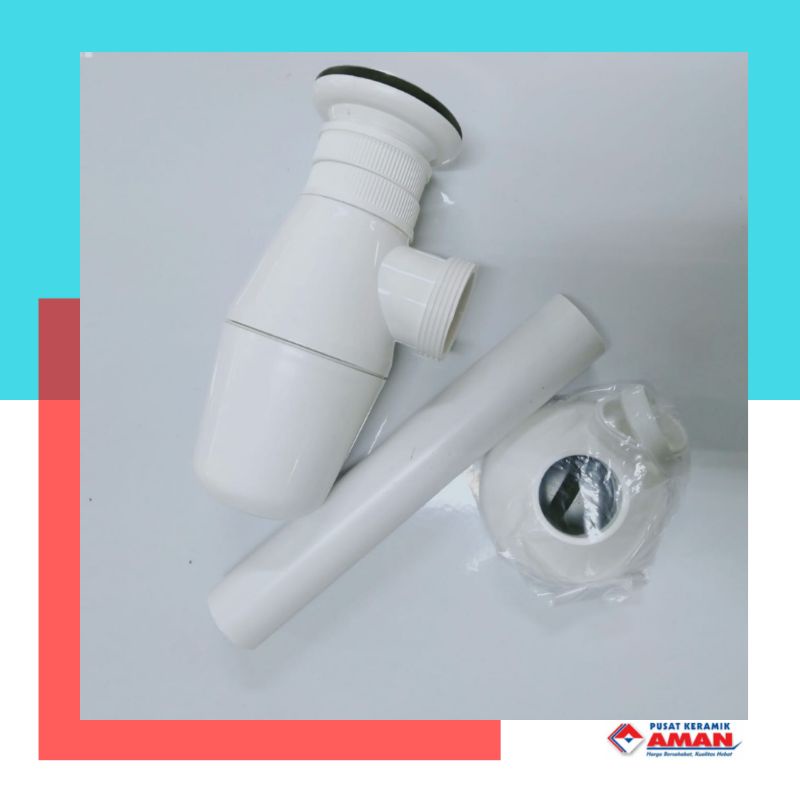 Jual SIFON WASTAFEL PVC MURAH/AFUR WASTAFEL SAKURA | Shopee Indonesia