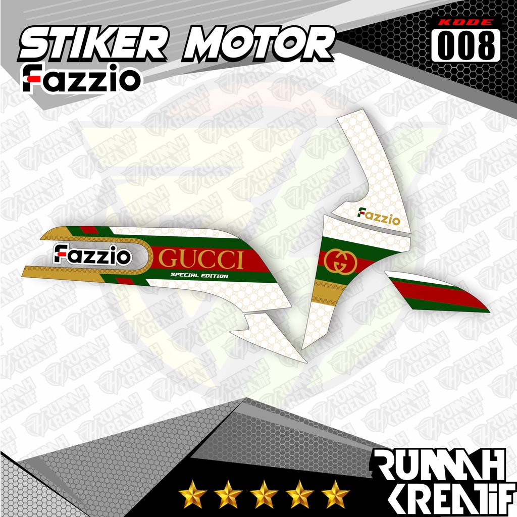 Jual Stiker Motor Yamaha Fazzio Variasi I Stiker Body motor Fazio Tosca ...