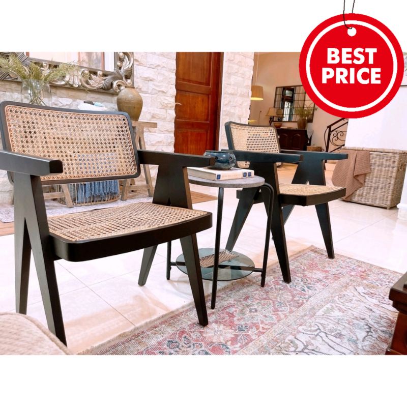 Jual Kursi Cafe Kayu + Rotan || Kursi Kayu Jati || Kursi Klasik Classic ...