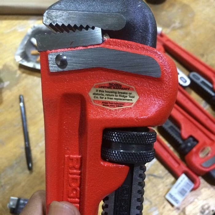 Jual Kunci Pipa RIDGID Pipe Wrench 6 Inch Steel Handle Kunci Pipa 6 in ...
