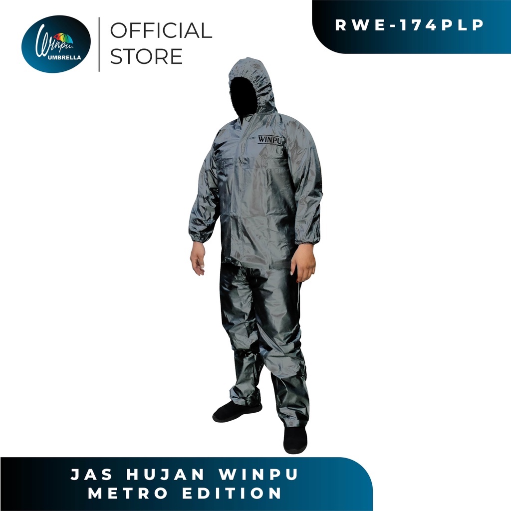 Jual WINPU Mantel Jas Hujan Setelan Dewasa Pria Bahan PVC Tebal dan Keren Metro Edition | Shopee ...