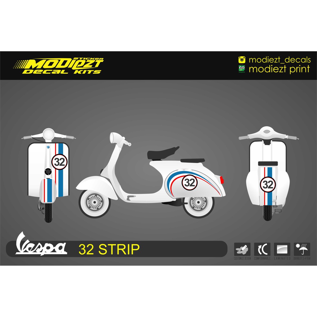 Jual DECAL STIKER VESPA | Shopee Indonesia