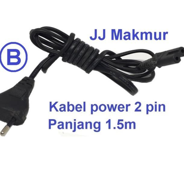 Jual ♢ Kabel power colokan listrik konektor 2pin - Cable wire Connector ...