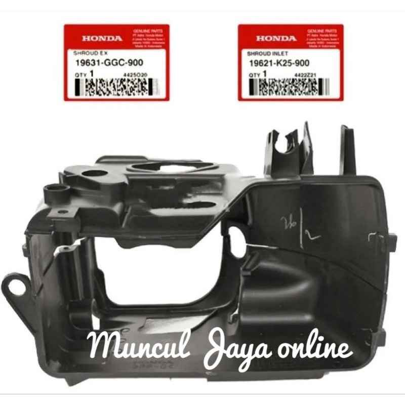 Jual 19621-K25-900 19631-GGC-900 Shroud In Ex Inlet Exhaust Cover Tutup ...
