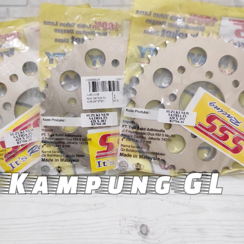Jual Gear Belakang SSS 428 Satria FU Old Barong Facelift New Fi Smash Kaze W175 32 33 34 35 36 ...