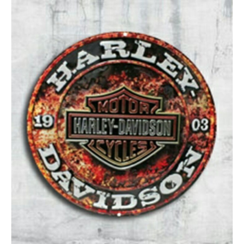 Jual Poster Bulat Logo Harley Davidson | Shopee Indonesia