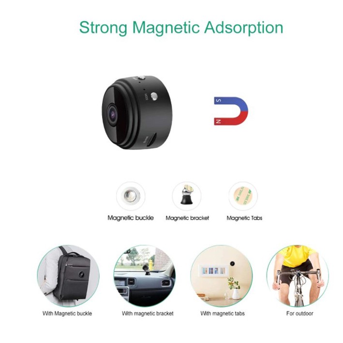 Jual Wireless A9 Mini Camera Wifi Hd 1080P Kamera Kecil Smart Ip Kamera ...