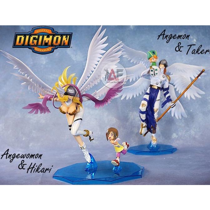 Jual Action figure Statue Digimon Angemon Takeru Angewomon Hikari GEM ...