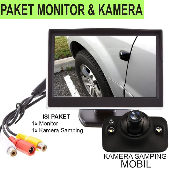 Jual Kamera Mobil, Kamera Spion mobil Paket lengkap dengan Monitor 5 ...