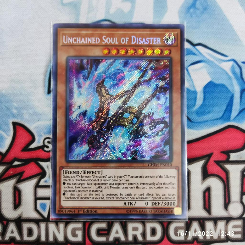 Jual yugioh unchained soul of disaster CHIM secret rare 1st original ...
