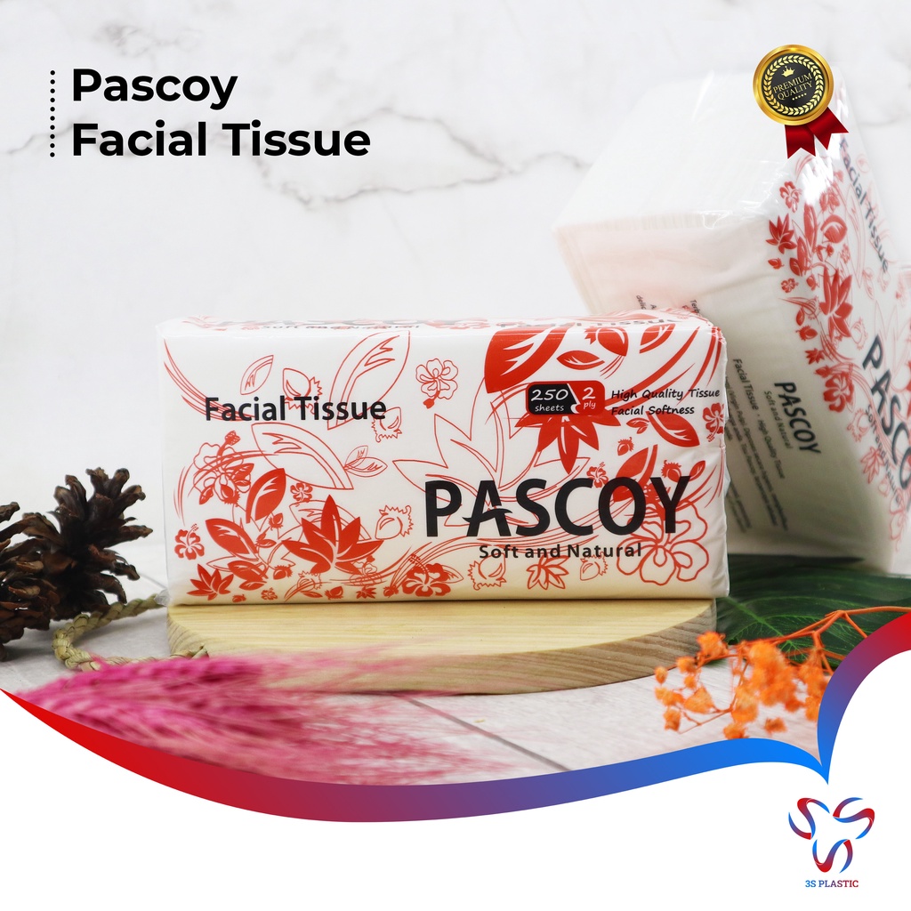 Jual [Paling Murah] FACIAL TISSUE / TISU WAJAH PASCOY 250 SHEETS ...
