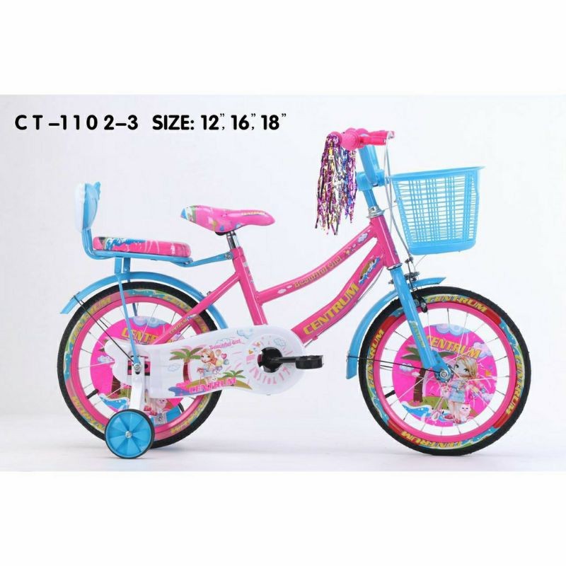 Jual SEPEDA MINI CENTRUM 1102-3 UKURAN 16 INCH ANAK CEWEK KERANJANG ...