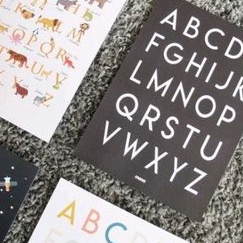 Jual Produk mono - art print - mono alphabet - profuk mono art print ...