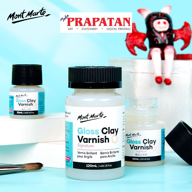 Jual Mont Marte Gloss Clay Varnish | Varnish Tanah Liat | Pottery ...