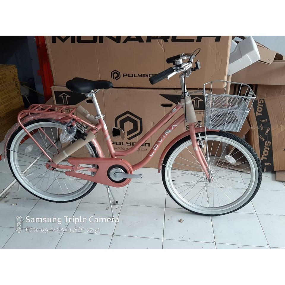 Jual Sepeda CITY BIKE / CTB / Sepeda Perempuan 24 INCH POLYGON LOVINA ...