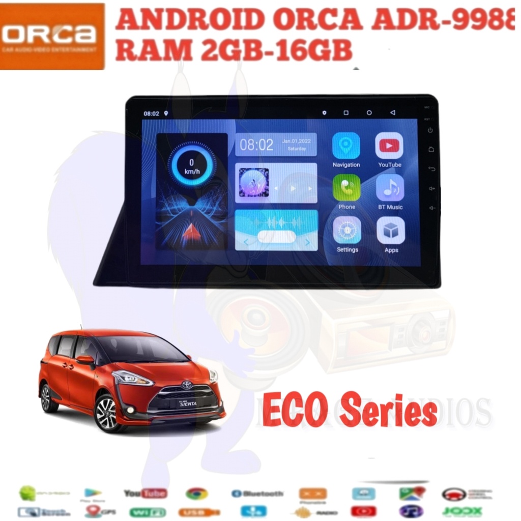 Jual Head Unit Android Orca Eco Toyota All New Sienta 10 inch Plug And ...
