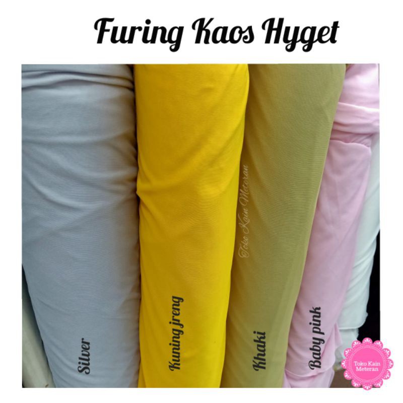 Jual Kain Furing Kaos Hyget Super / Bahan Lapisan Kain | Shopee Indonesia