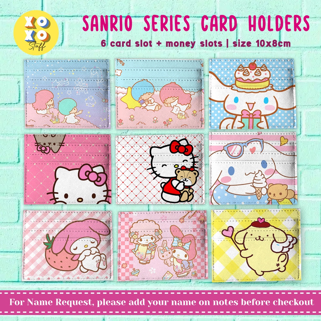 Jual Cute Sanrio series Card Holders 2 Sisi 6 SLOTS *CAN ADD NAME ...