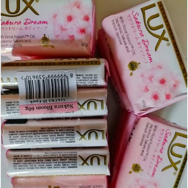 Jual Sabun Batangan lux 60g Sakura Dream 4 pcs | Shopee Indonesia