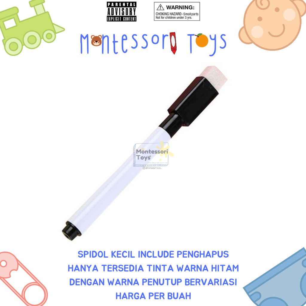 Jual Spidol CM2 Merk Standard / Spidol Kecil / Spidol Penghapus ...