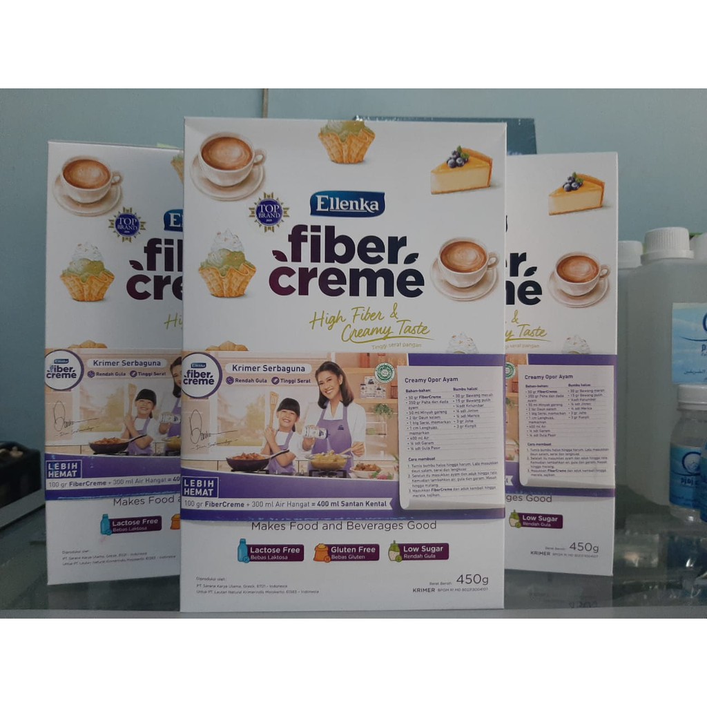 Jual Fiber cream Cream pengganti santan 450gr, creamer alami | Shopee ...