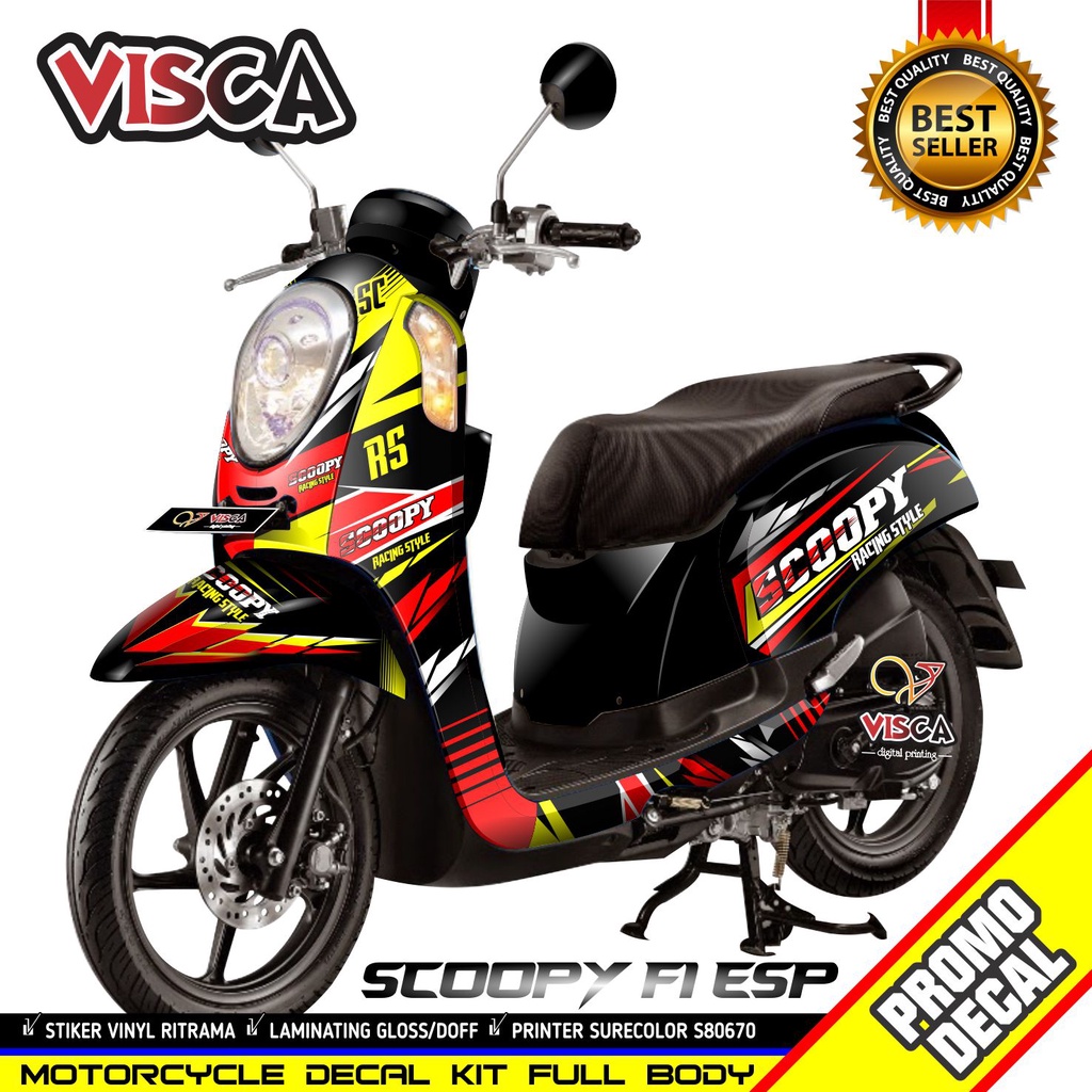 Jual Stiker Decal Scoopy Decal Stiker Scoopy Stiker Decal Motor Scoopy ...