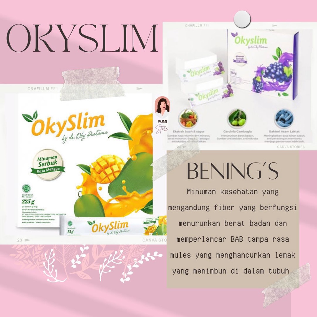 Jual Oky Slim Bening's By Dr. Oky | Shopee Indonesia